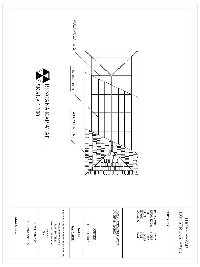 Tampak Atas Atap | PDF