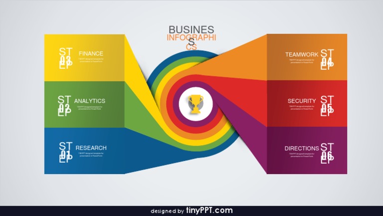 TINYPPT Business Infographic PowerPoint Template | PDF