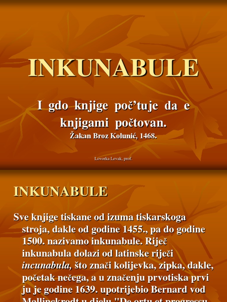 INKUNABULE | PDF