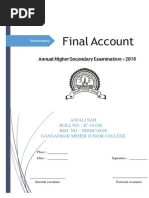 Class 11 Accounts Project Complete | PDF | Debits And Credits ...