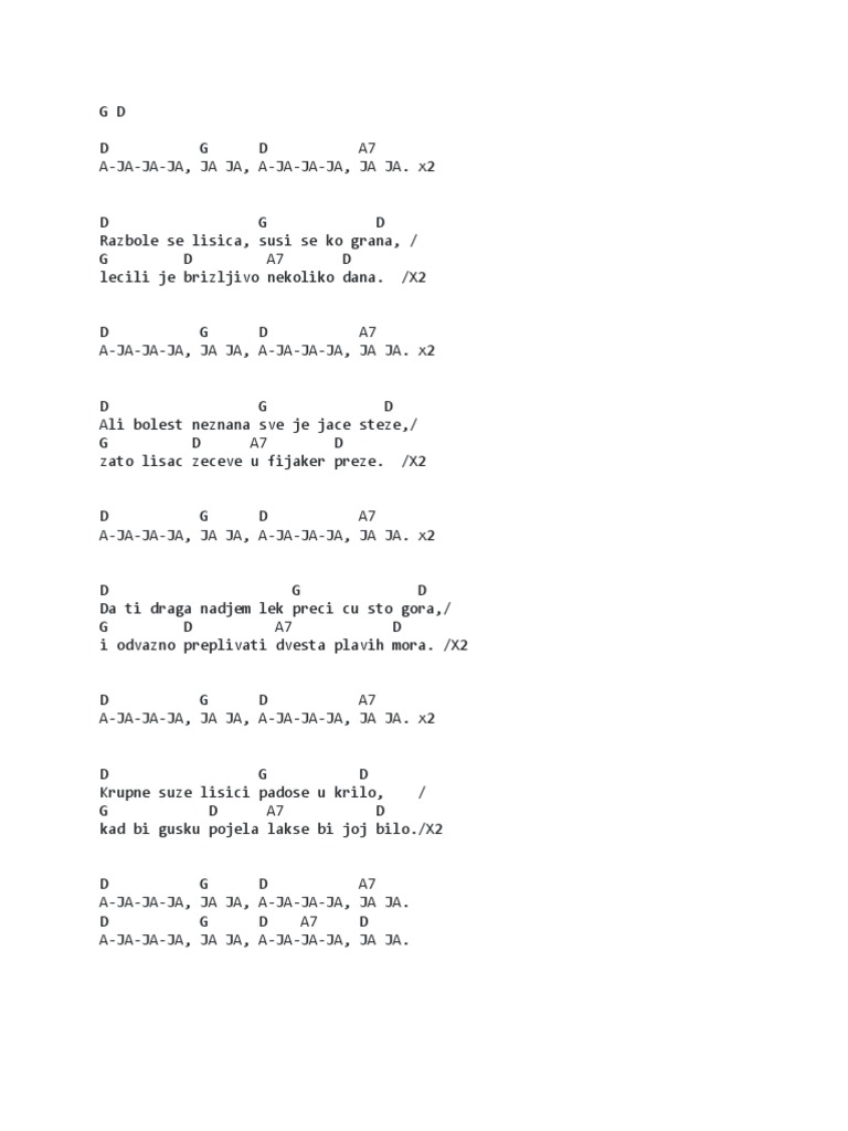 Decije PESME AKORDI | PDF