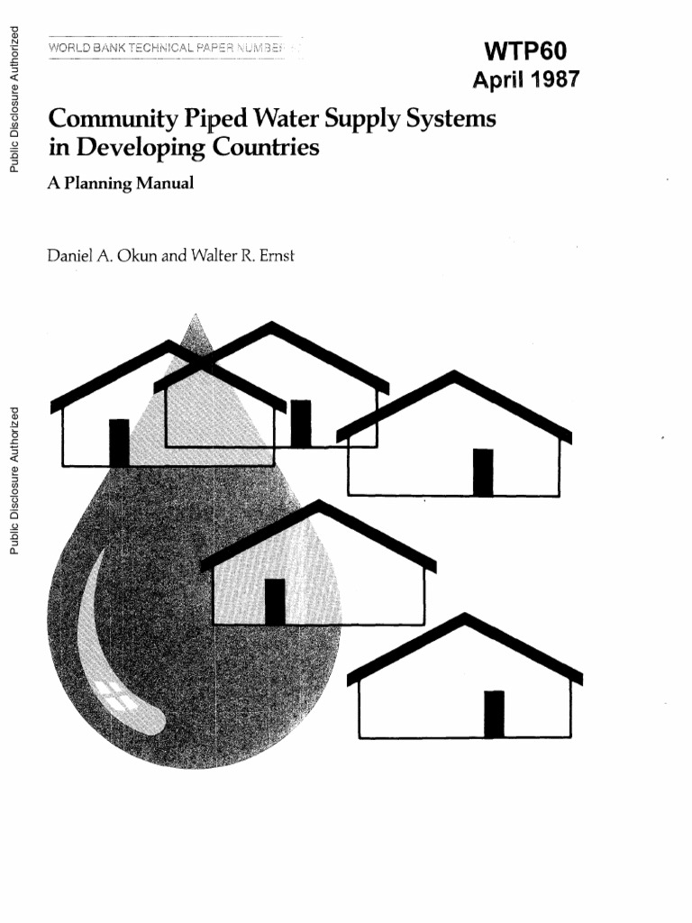 Community Piped Water Supply Systems in Developing Countries PDF | PDF ...