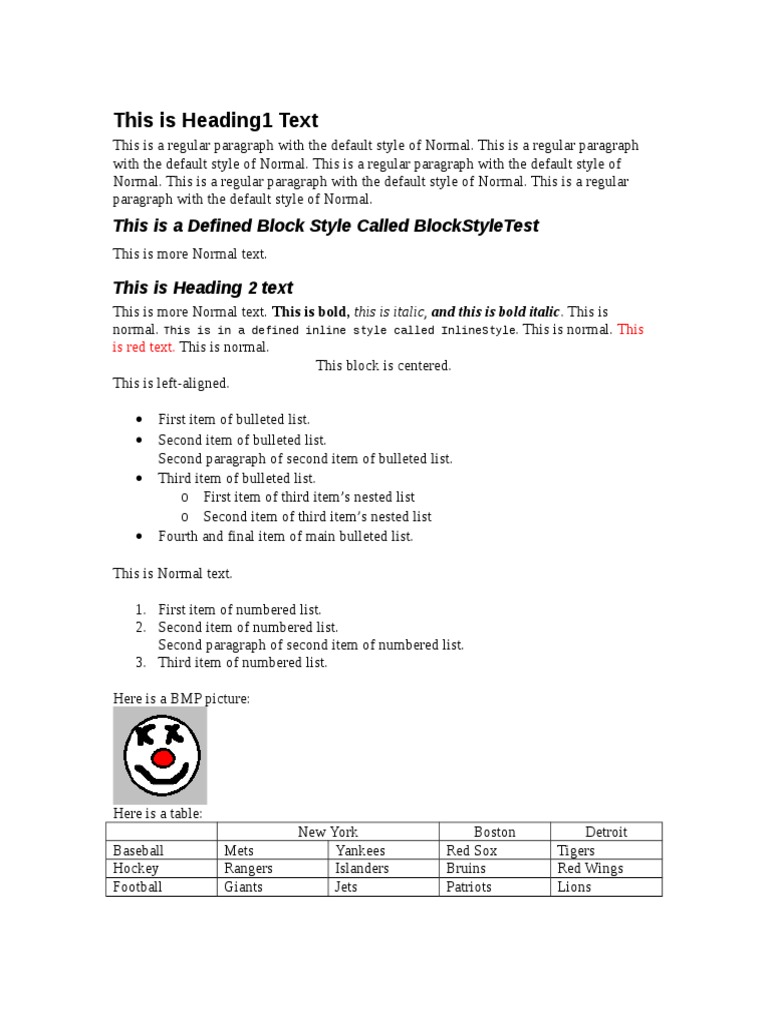 This Is Heading1 Text: This Is A Defined Block Style Called ...