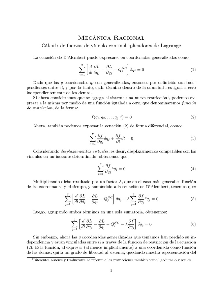 Multiplicadores de Lagrange | PDF | Degradado | Ecuaciones