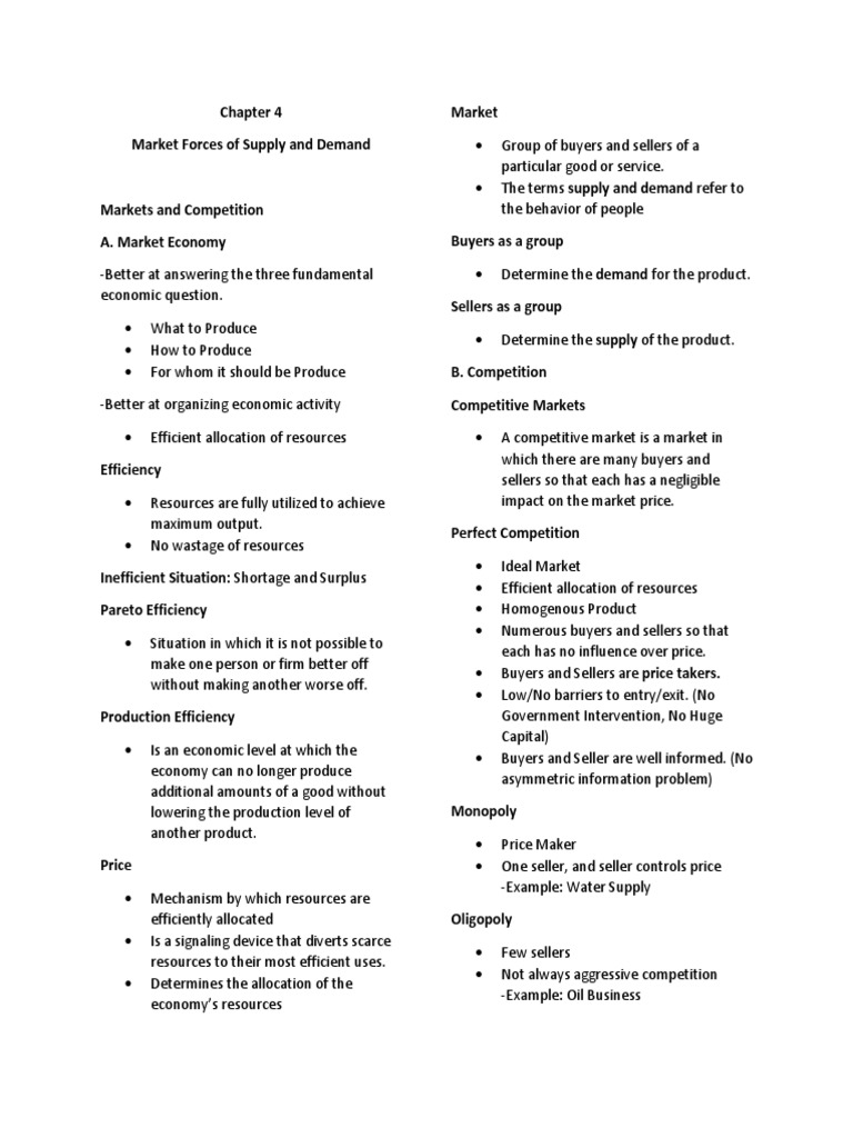 Supply and Demand Market Forces Explained | PDF | Supply And Demand ...