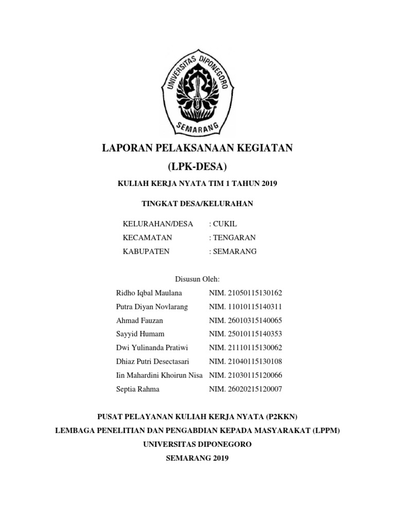 LPK Desa Cukil PDF | PDF