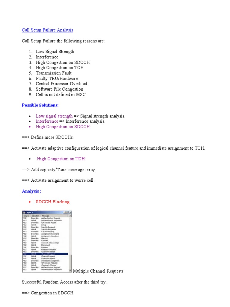 Call Setup Failure and TCH Blocking | PDF | Antenna (Radio) | Radio