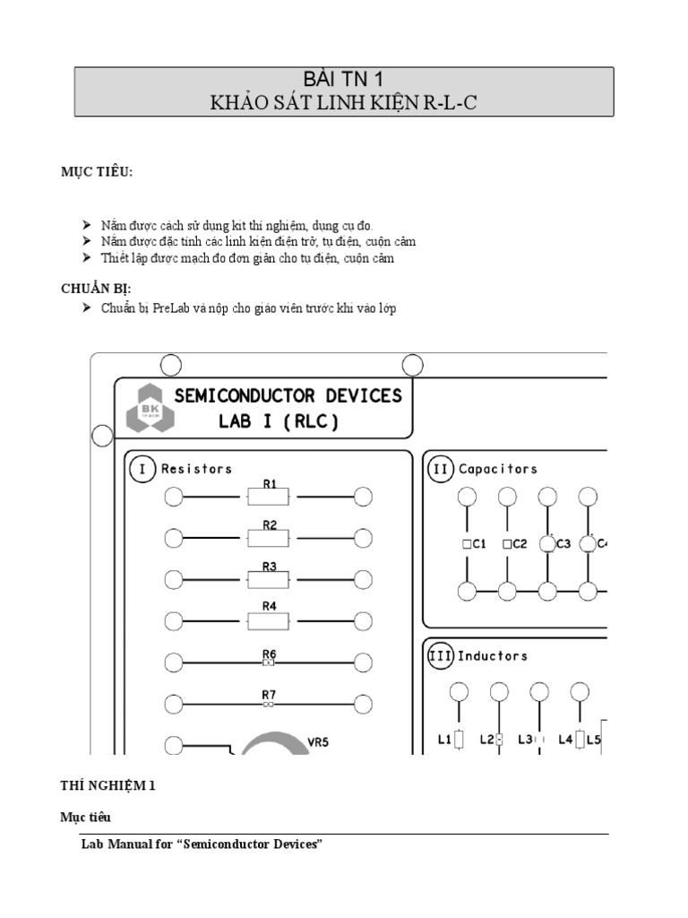 Bài TN1 - RLC | PDF