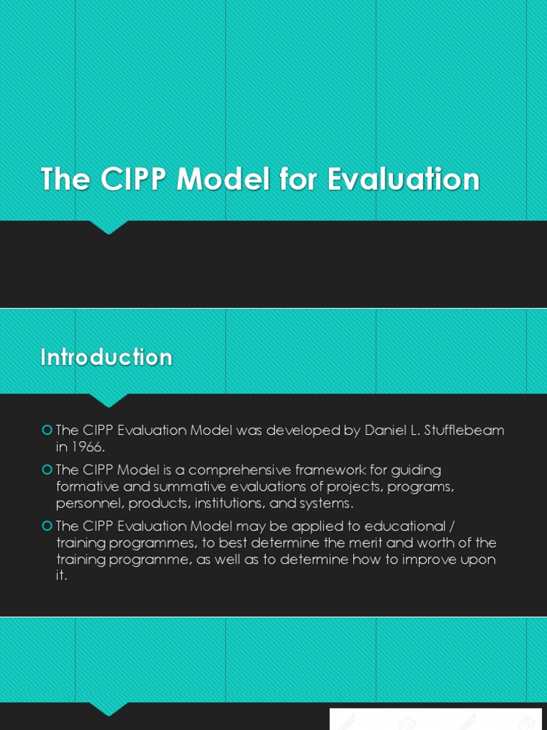 The CIPP Model for Evaluation | Teachers | Evaluation