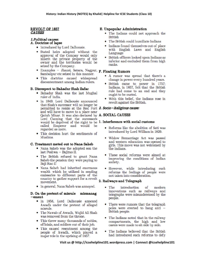 History Indian History Notes by Khalid | PDF | Vocational Education ...