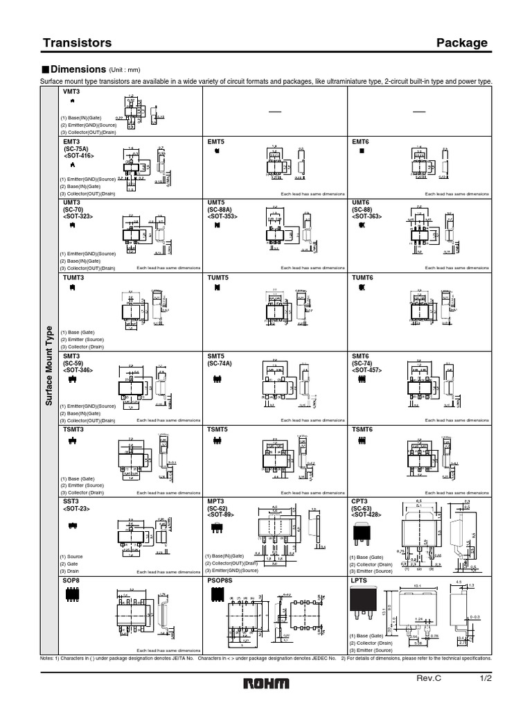 Package Transistors: Dimensions | Download Free PDF | Transistor | Property
