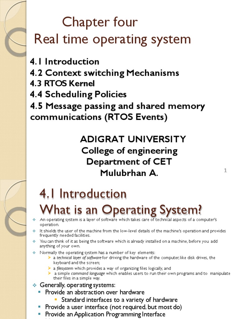 Chapter Four | PDF | Scheduling (Computing) | Real Time Computing