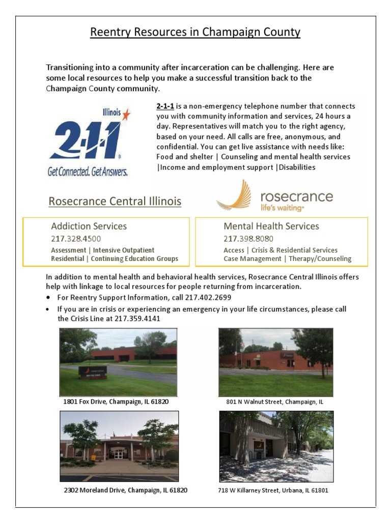 Reentry Resource Flyer UPDATED 03052019 | PDF | Health Care | Mental Health