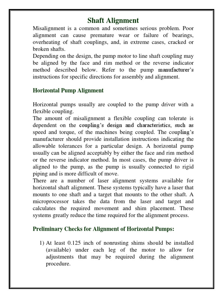 Shaft Alignment | PDF | Machines | Manufactured Goods