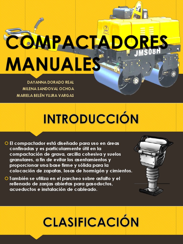 Compactadores Manuales: Tipos y Usos | PDF | Fundación (Ingeniería ...