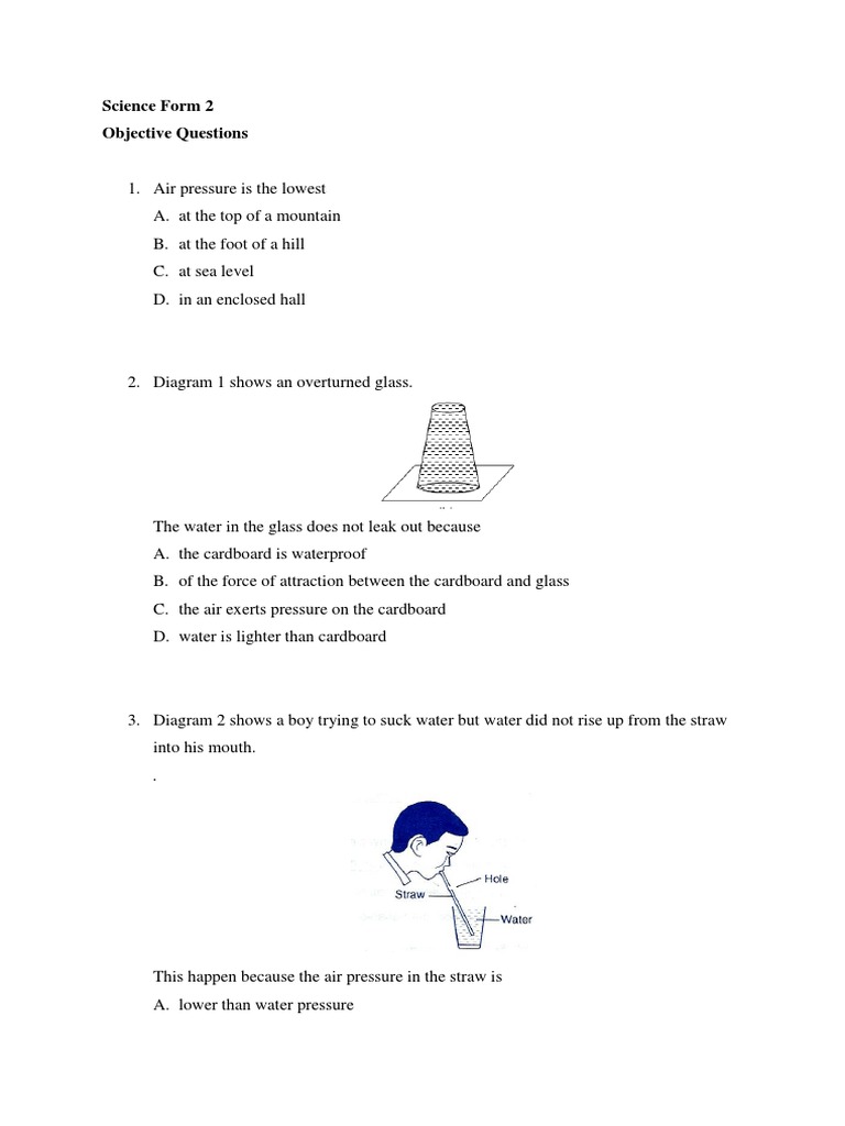 Science Form 2 | PDF | Lever | Force