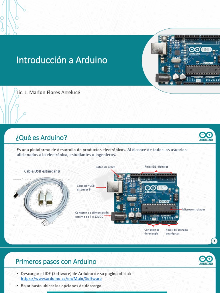 1 Introducción A Arduino | PDF | Arduino | Programa de computadora