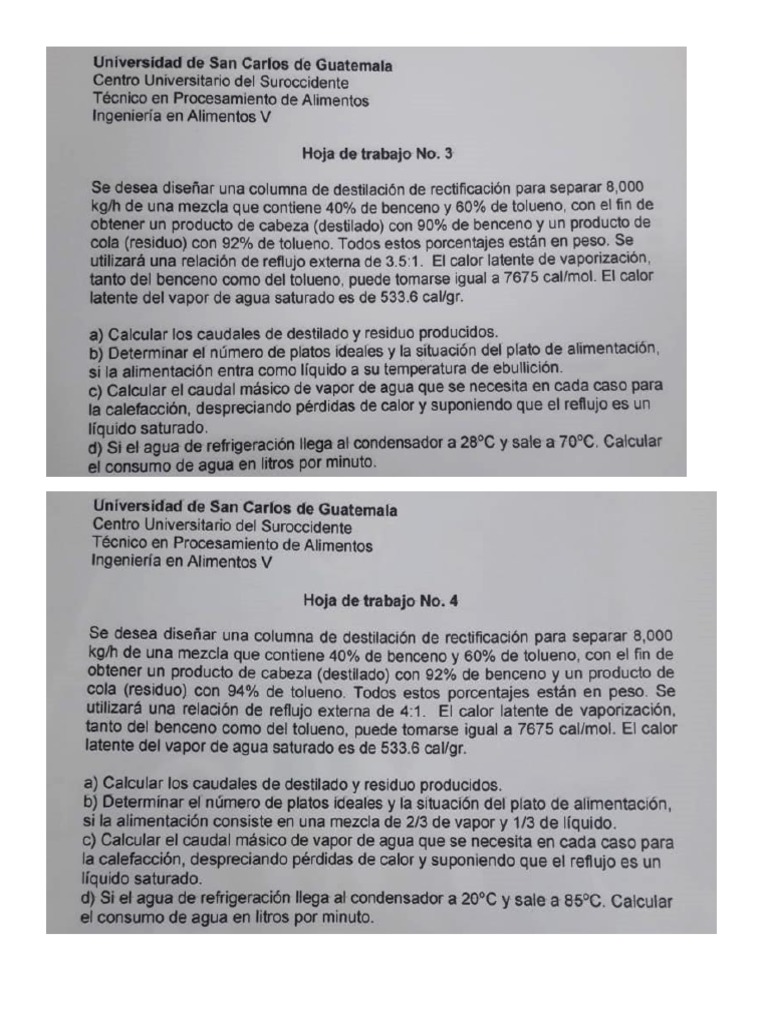Hoja de Trabajo Ingenieria | PDF