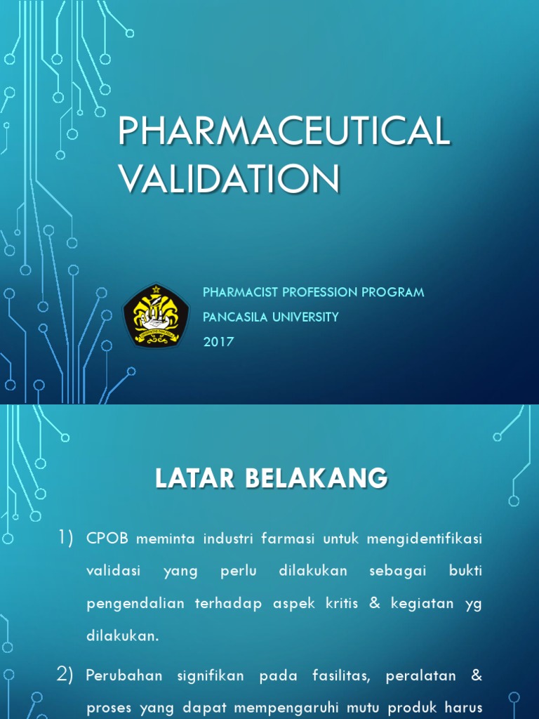 Pharmaceutical Validation | PDF