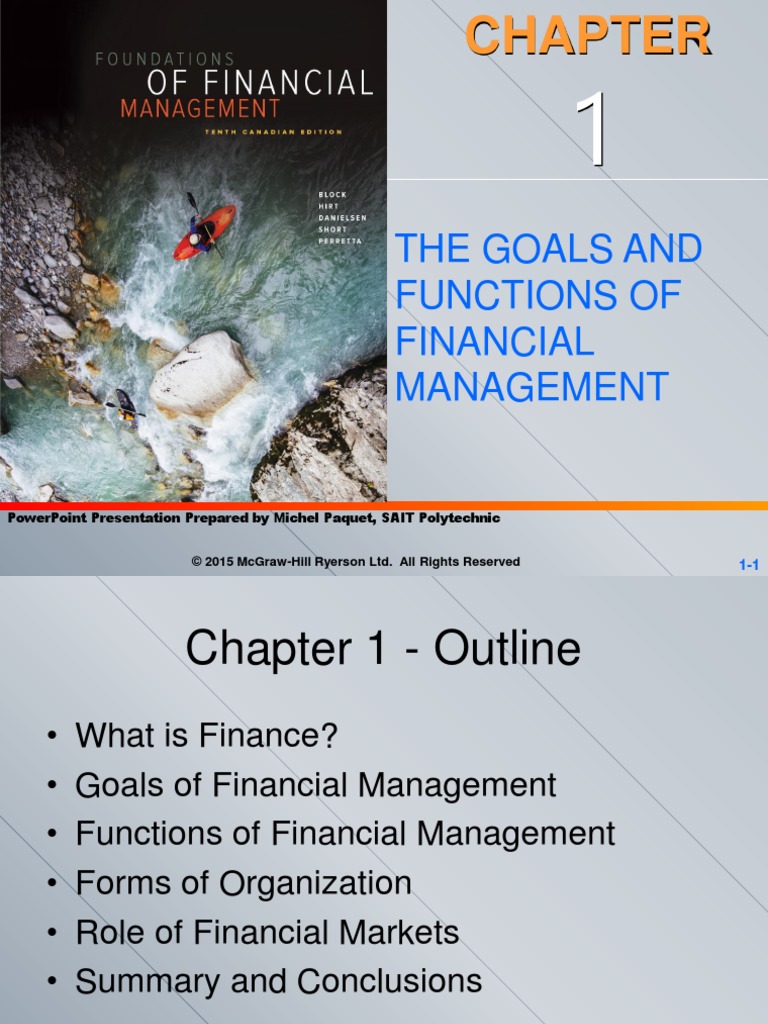 The Goals and Functions of Financial Management: Powerpoint ...