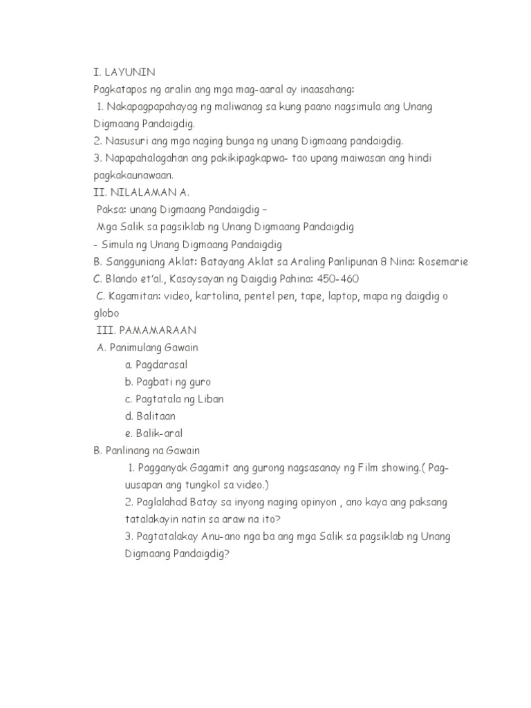 Lesson Plan 4th Quarter Ap 8 | PDF