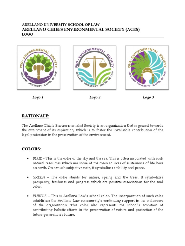 Arellano Chiefs Environmental Society (Aces) : Arellano University ...