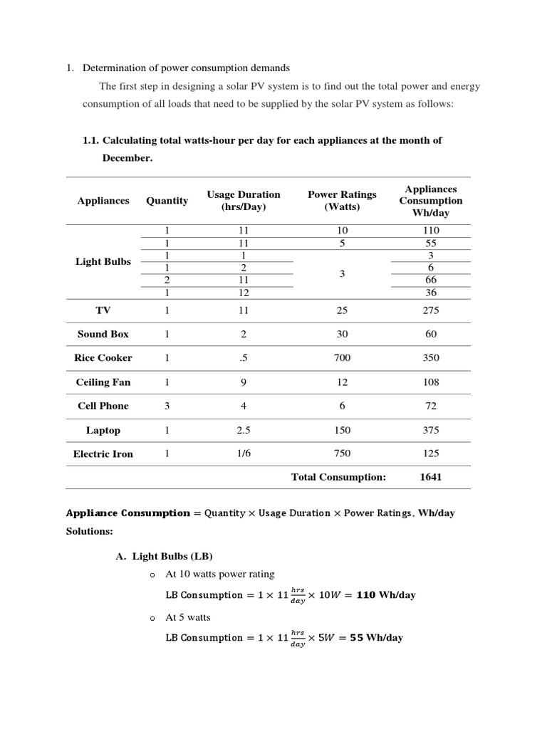 Sizing PV Modules | PDF | Kilowatt Hour | Photovoltaic System