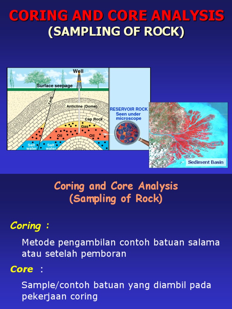 (Sampling of Rock) : Coring and Core Analysis | PDF | Diamond | Materials
