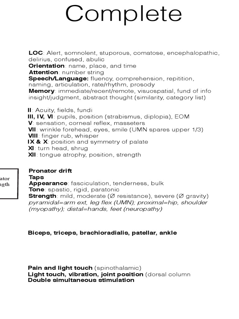 Complete Neuro Exam | Nervous System | Human Anatomy