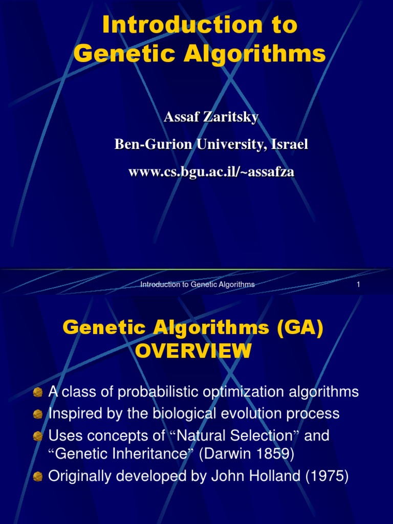 A2 Intro To GA | PDF | Genetic Algorithm | Fitness (Biology)