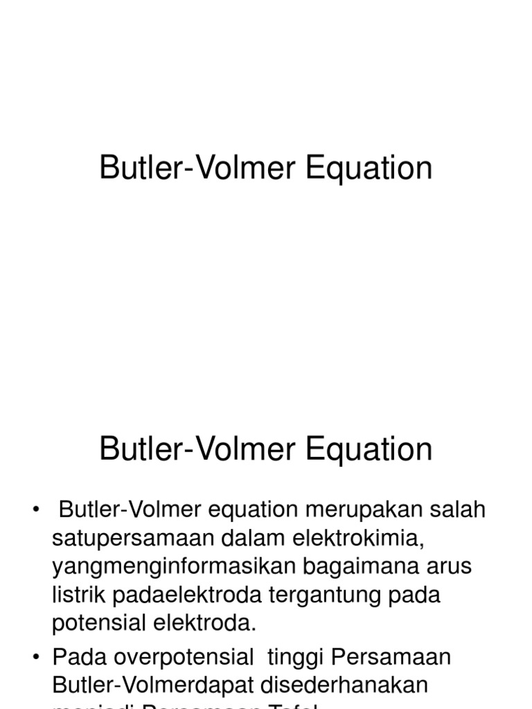 Documents - Tips Butler Volmer Equation | PDF | Sains & Matematika