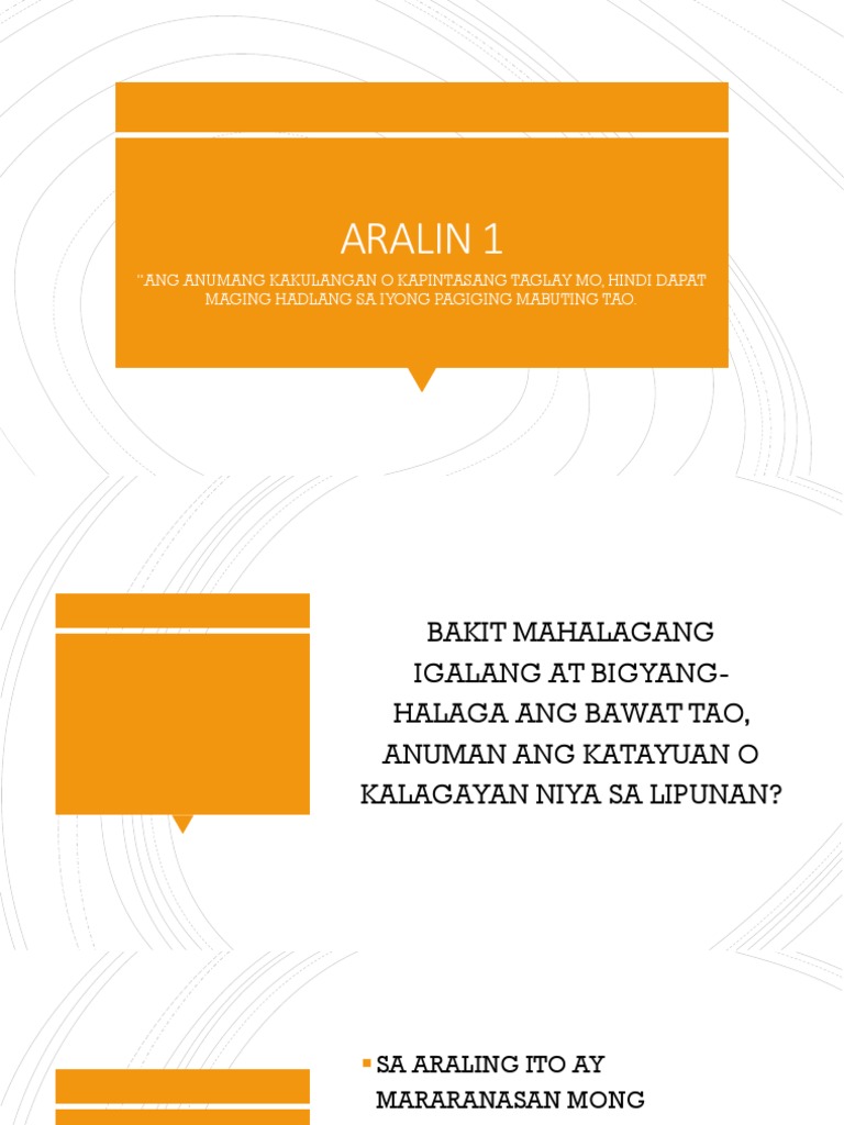 Grade 7 Aralin 1 | PDF