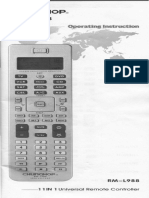 URC22B Universal Remote Control (Instruction Booklet) | PDF | Foreign ...