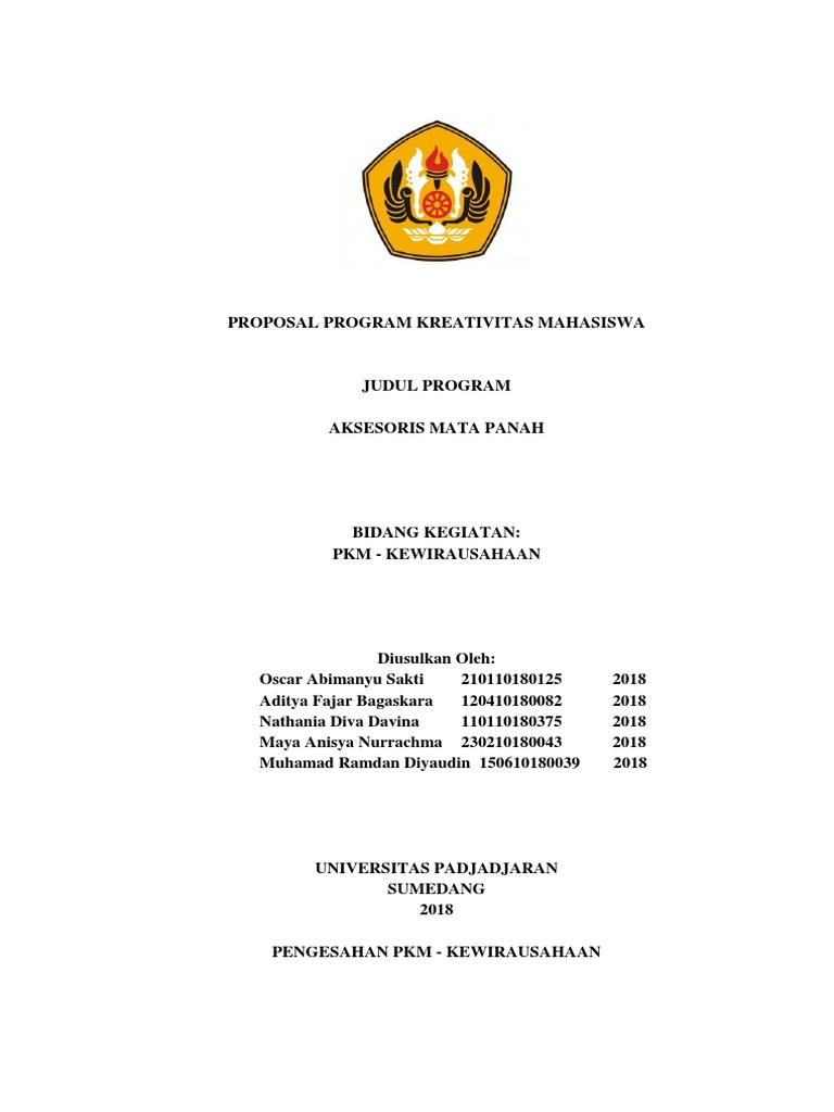 Template PKM K Unpad | PDF