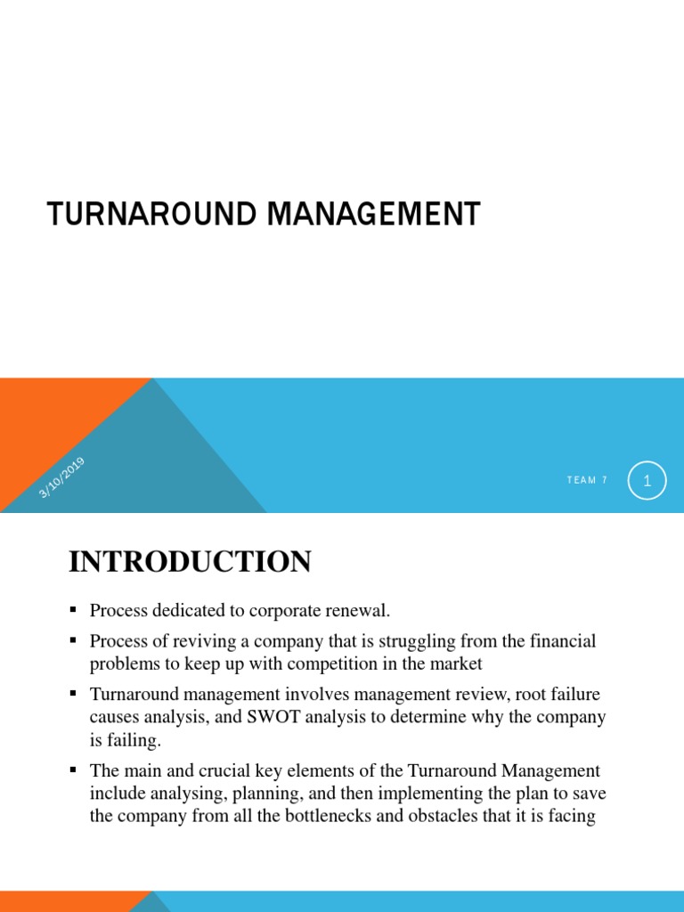 Turnaround Management | PDF