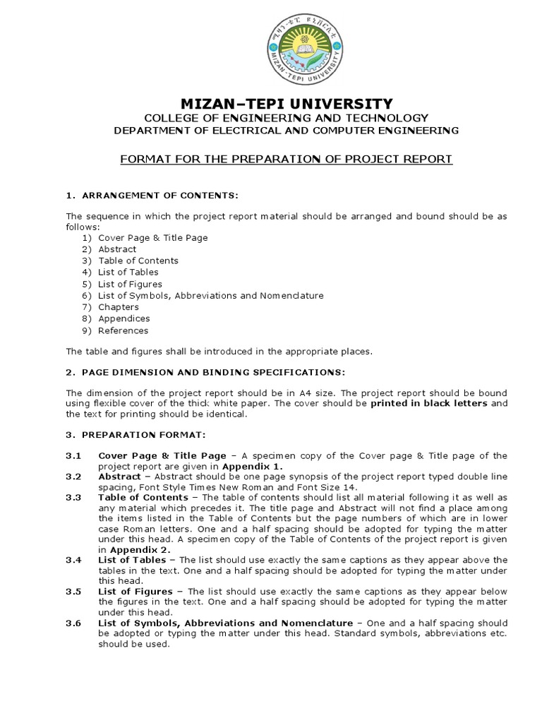 Revised Project Report Format | PDF | Bachelor Of Science | Computer ...