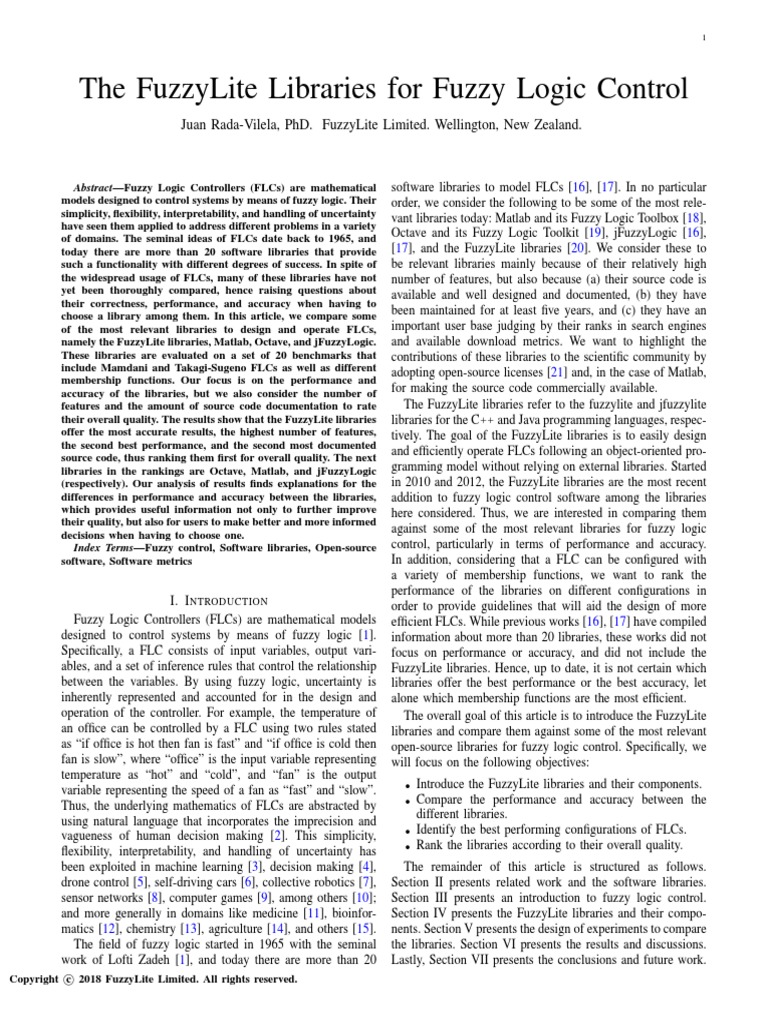 FuzzyLite Libraries PDF | PDF | Logic | Teaching Mathematics