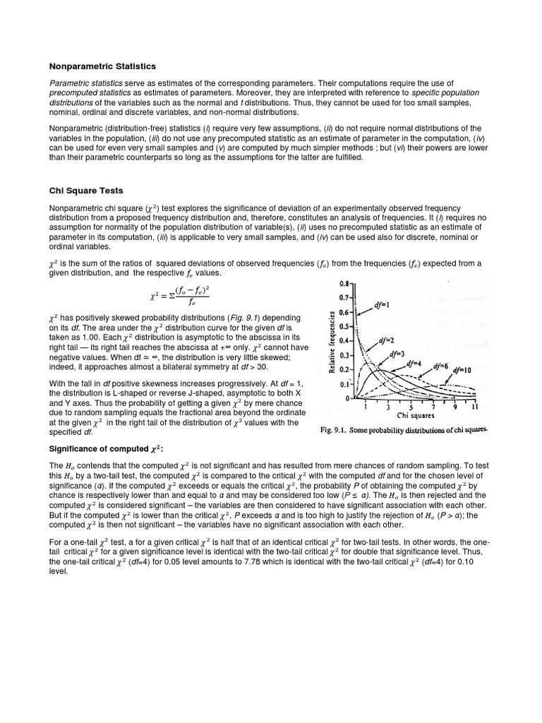 Nonparametric Statistics | PDF | Statistics | Probability Distribution