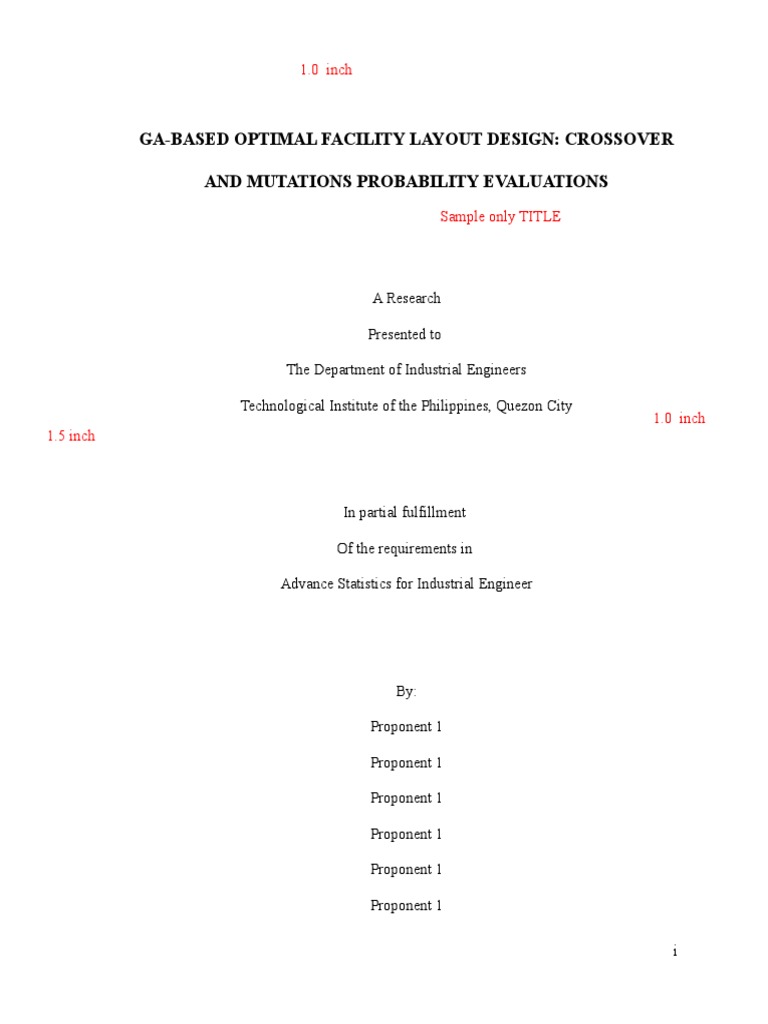 Research Format5 | PDF | Genetic Algorithm | Mathematical Optimization