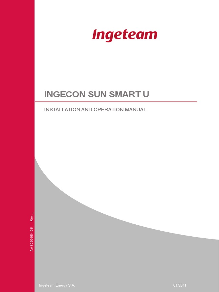 Ingecon Sun Smart U Installation Manual PDF | PDF | Photovoltaic System ...