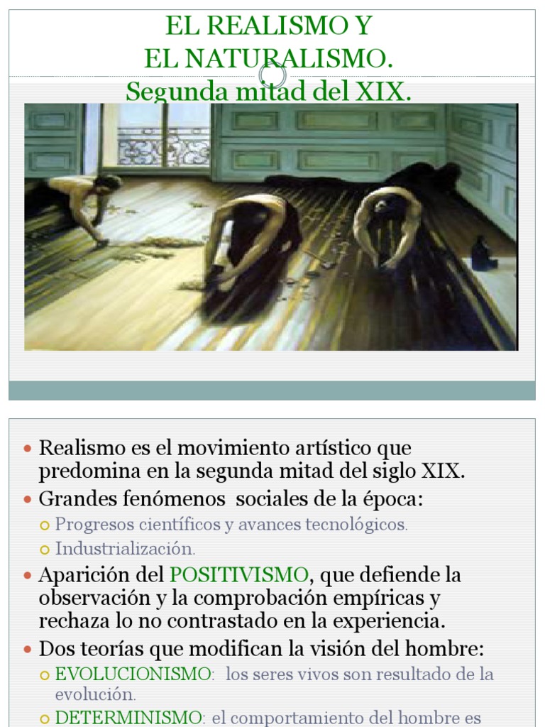 Lit. Del Realismo y Naturalismo - Ppt.pps | PDF | Realismo literario ...