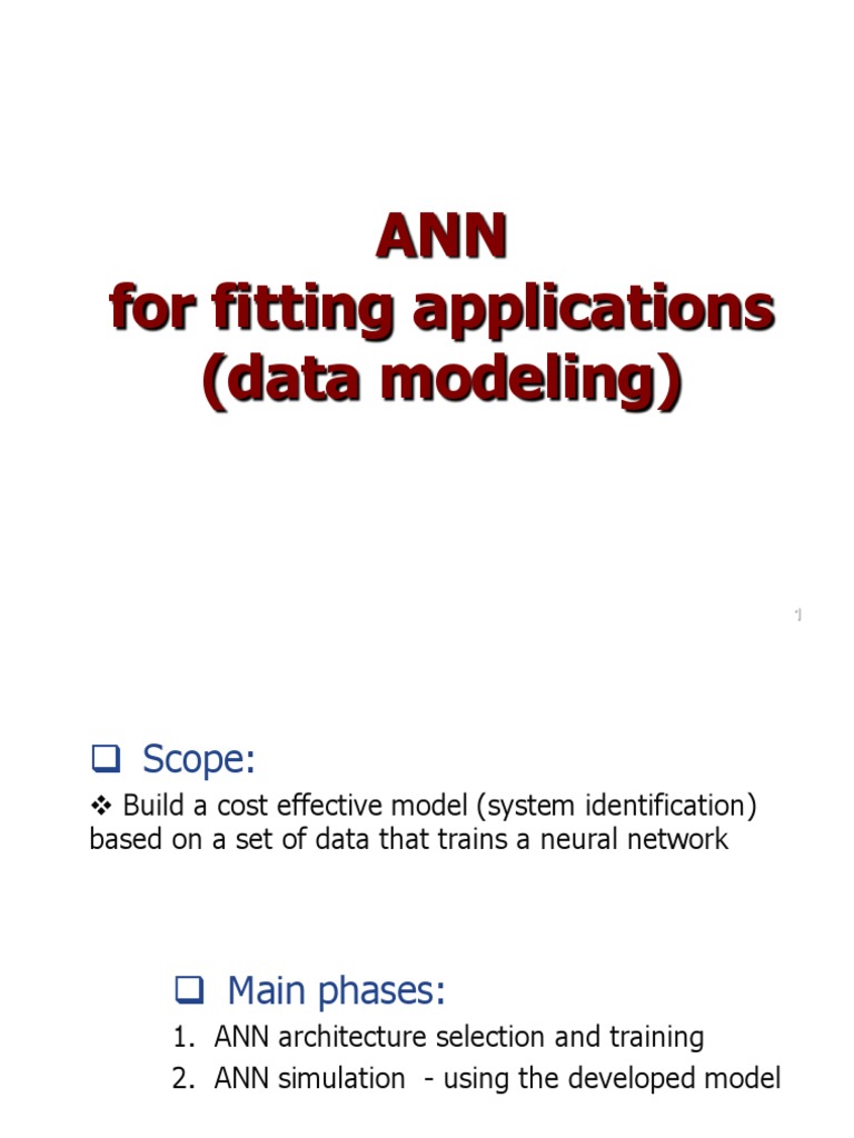 ANN For Fitting Applications (Data Modeling) | PDF | Artificial Neural Network | Errors And ...