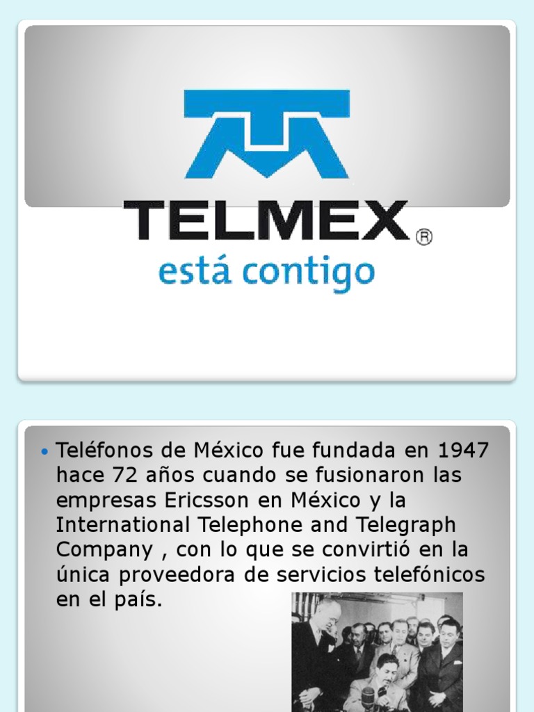 Historia y evolución de Telmex en México | PDF | Business