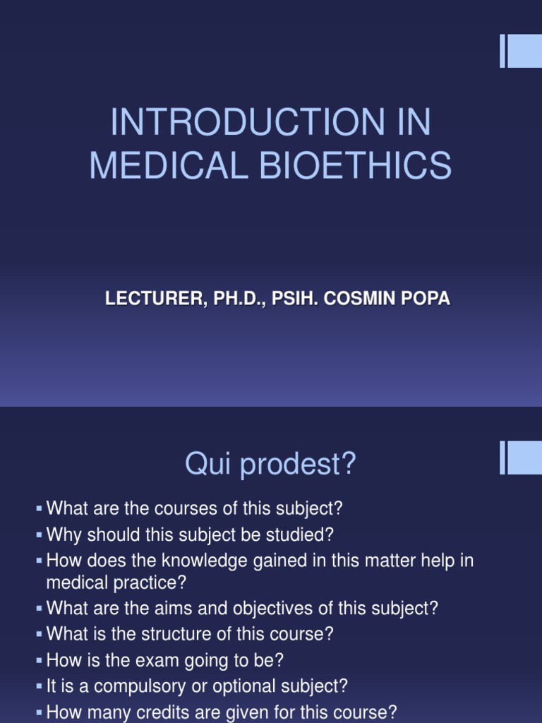 bioethics.ppt | Bioethics | Psychiatry