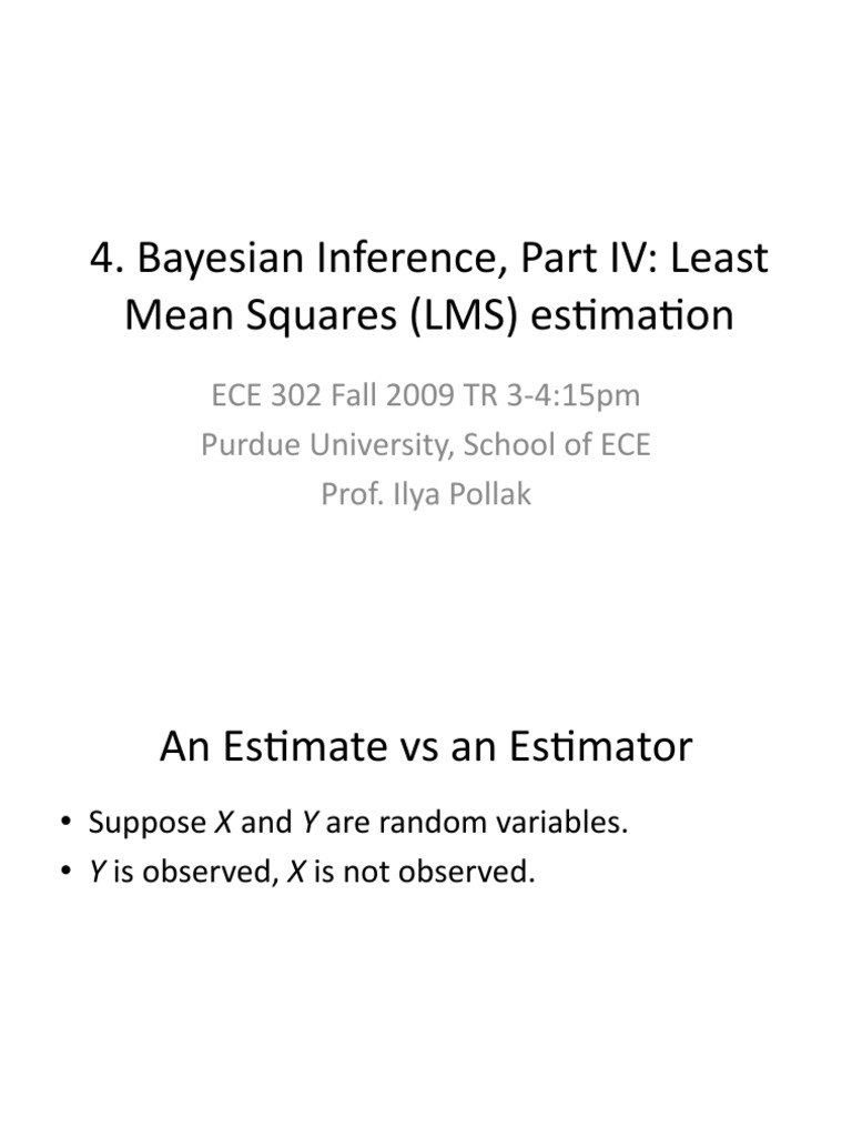 Bayesian Inference 4 LMS PDF | PDF | Errors And Residuals | Inductive Reasoning