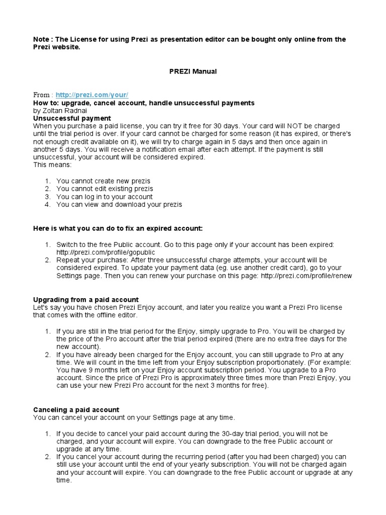 Prezi Manual | PDF | Adobe Flash | Action Script