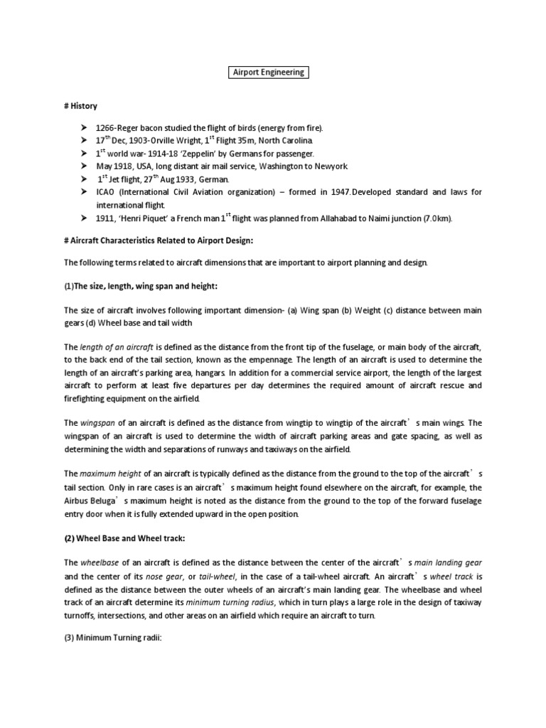 Airport Engineering | PDF | Jet Engine | Landing Gear