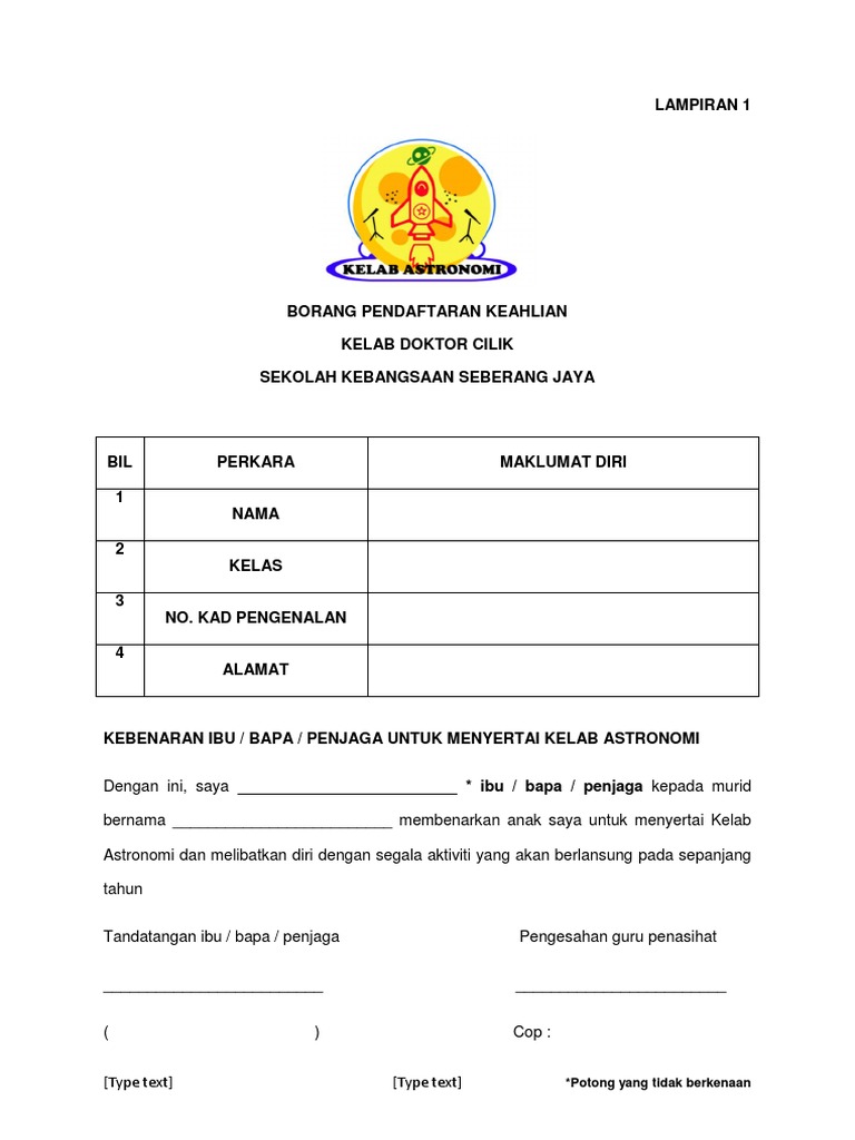 Borang Permohonan | PDF