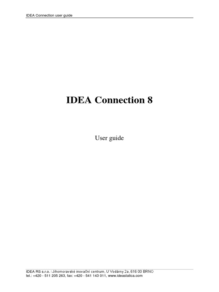 IDEA Connection 8: User Guide | PDF | Microsoft Excel | Cartesian ...