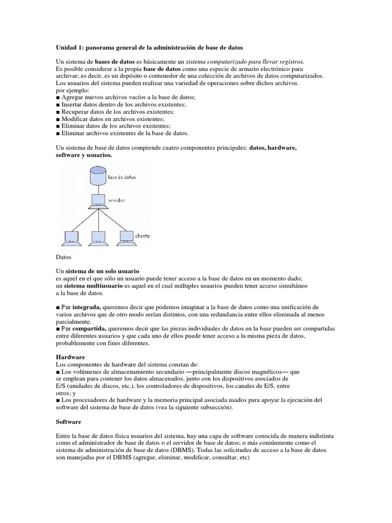 Resumen BD | PDF | Modelo relacional | Bases de datos